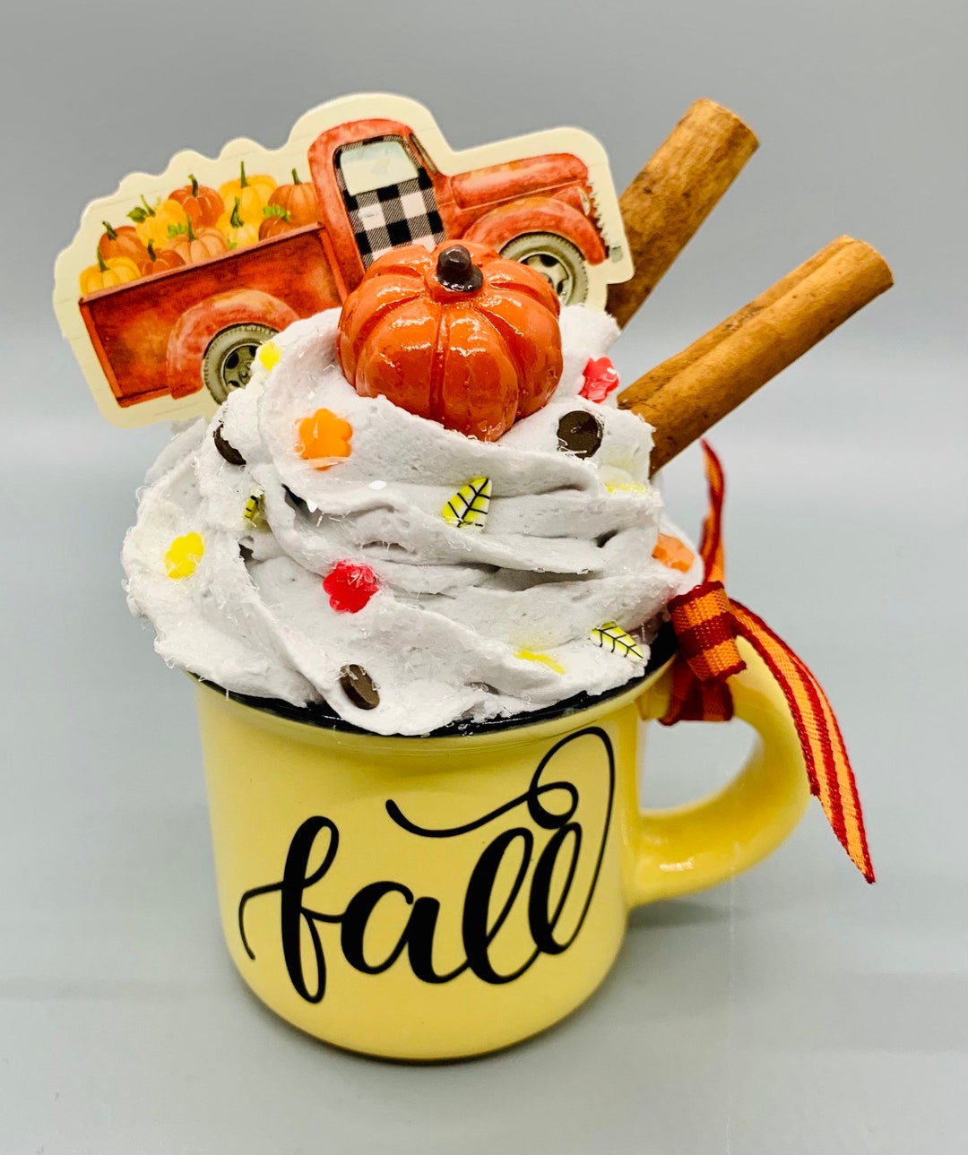 Mini FALL Faux Mug. Halloween Tiered Tray Mug. Fall Decor. Kitchen ...