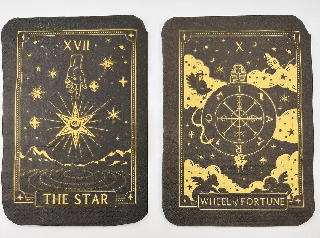 2 Celestial Paper Napkins. Decoupage/card Making Supplies. Collage ...