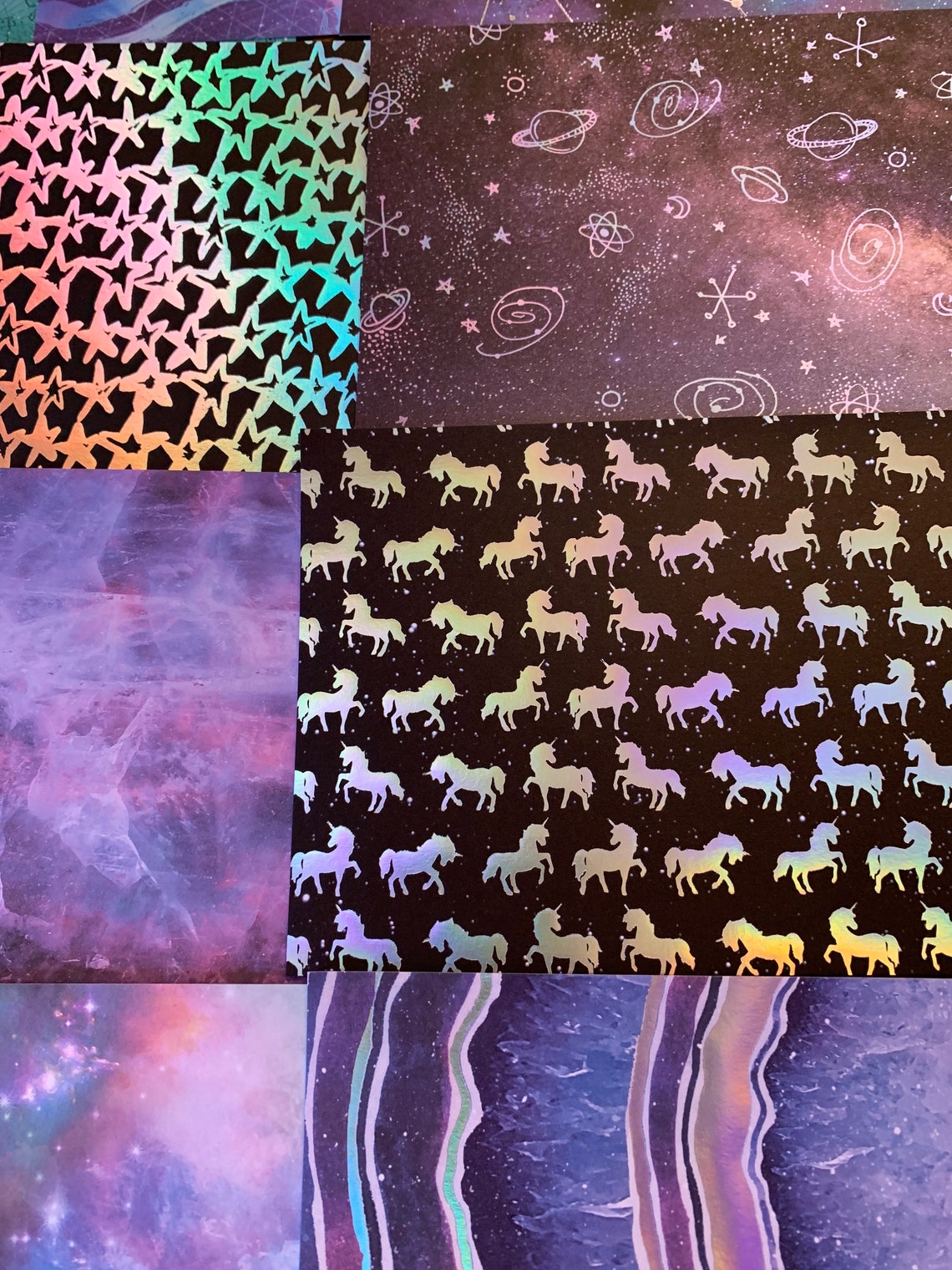 Galaxy Paper Pack. Astrology Paper. Galaxy Paper Pieces. Junk | Etsy