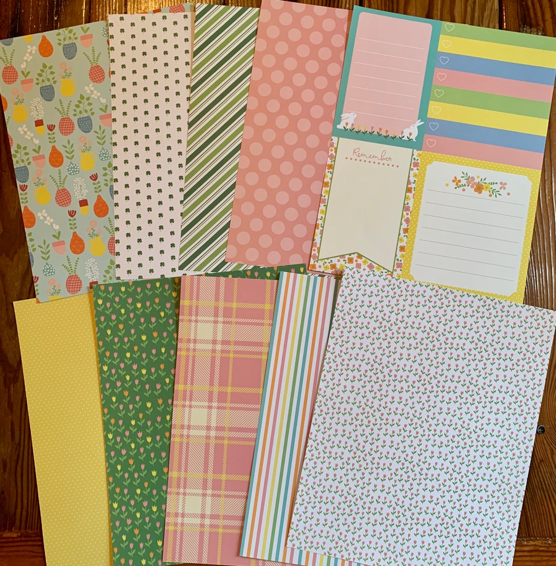 Seasonal Patterned Paper Pack, Shabby Chic Kit, Junk Journal, Mixed ...