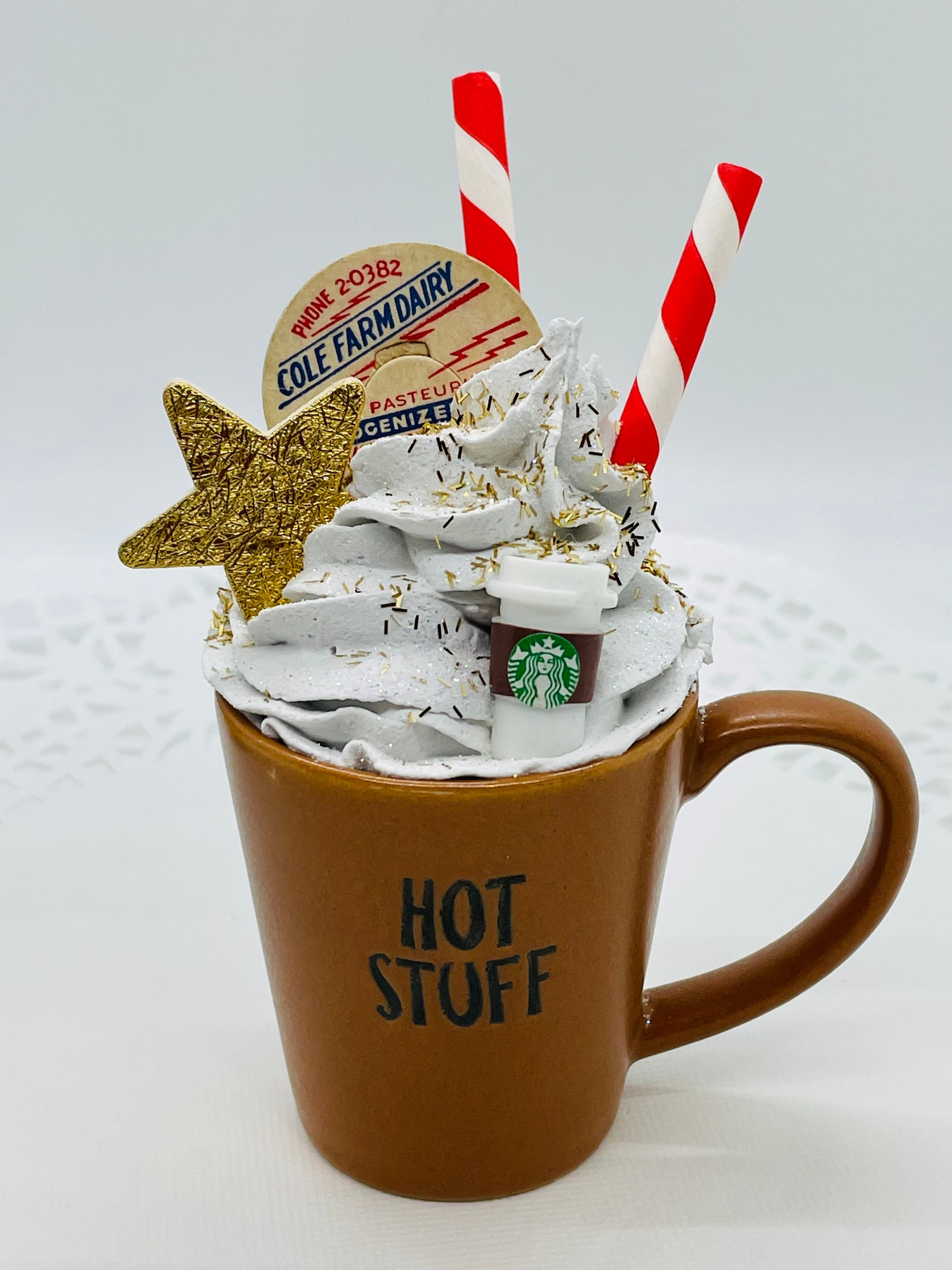 Mini Coffee Mug AND Faux Top. Mini Espresso Ceramic Mug. | Etsy