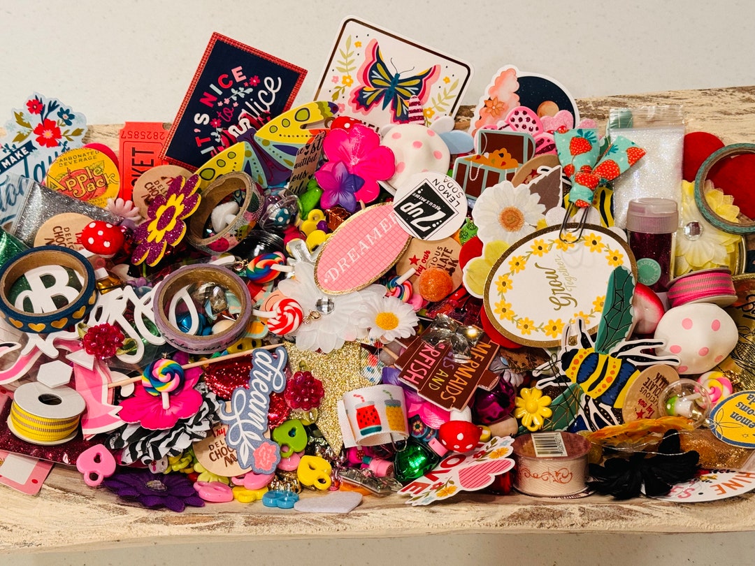 MYSTERY BAG. Craft Scoop. Junk Journal Supplies. Mixed Media. Collage ...