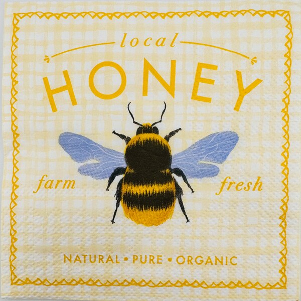 Bee Napkins - Etsy