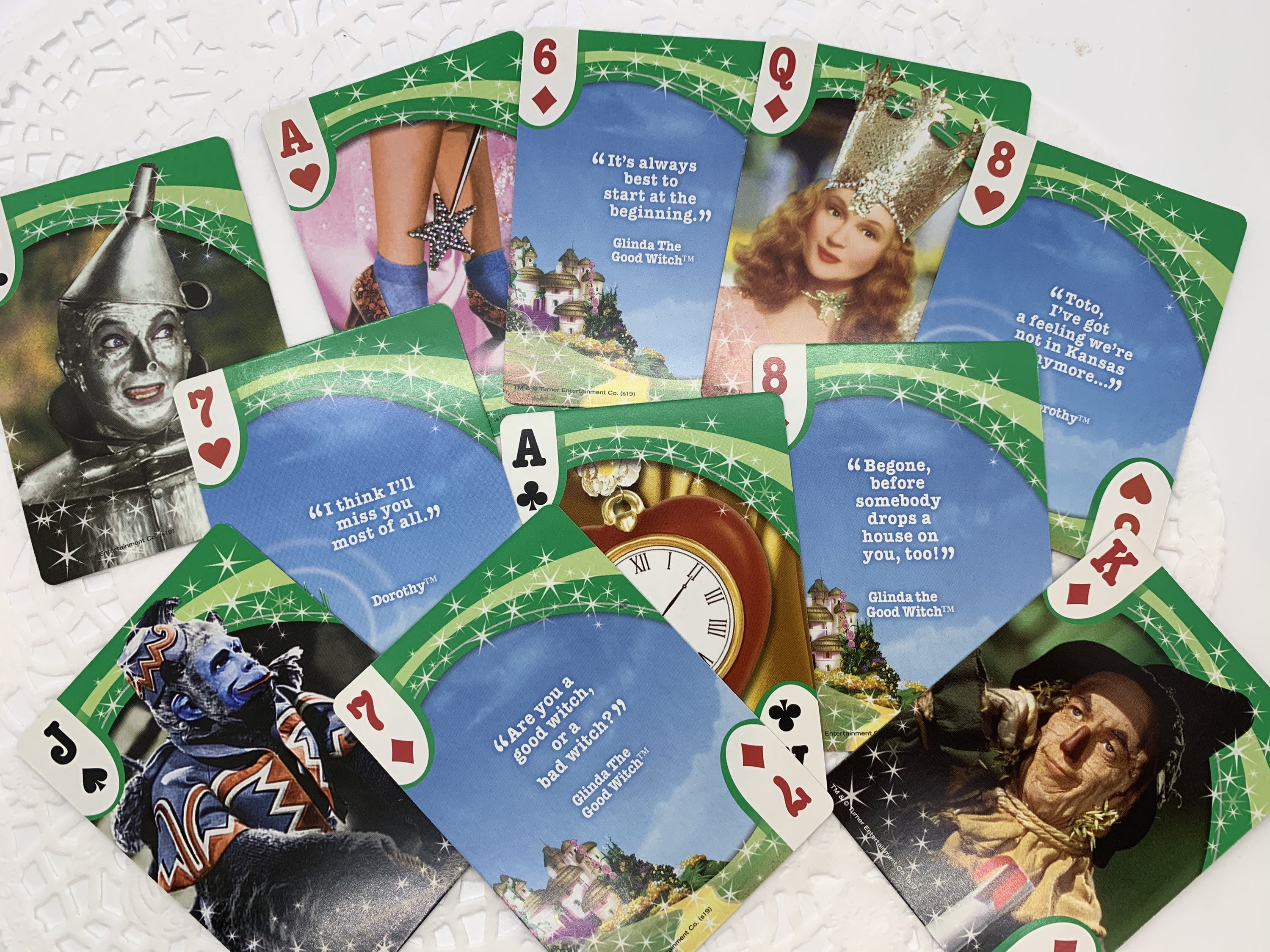 Set of 3 Individual Wizard of Oz Playing Cards. Movie | Etsy