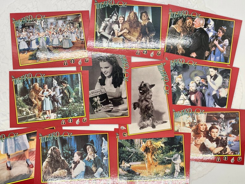 Set of 3 Individual Wizard of Oz Trading Cards. Movie - Etsy