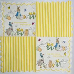 2 Peter Rabbit Easter Napkins. Lunch Paper Napkins for Decoupage. Card ...