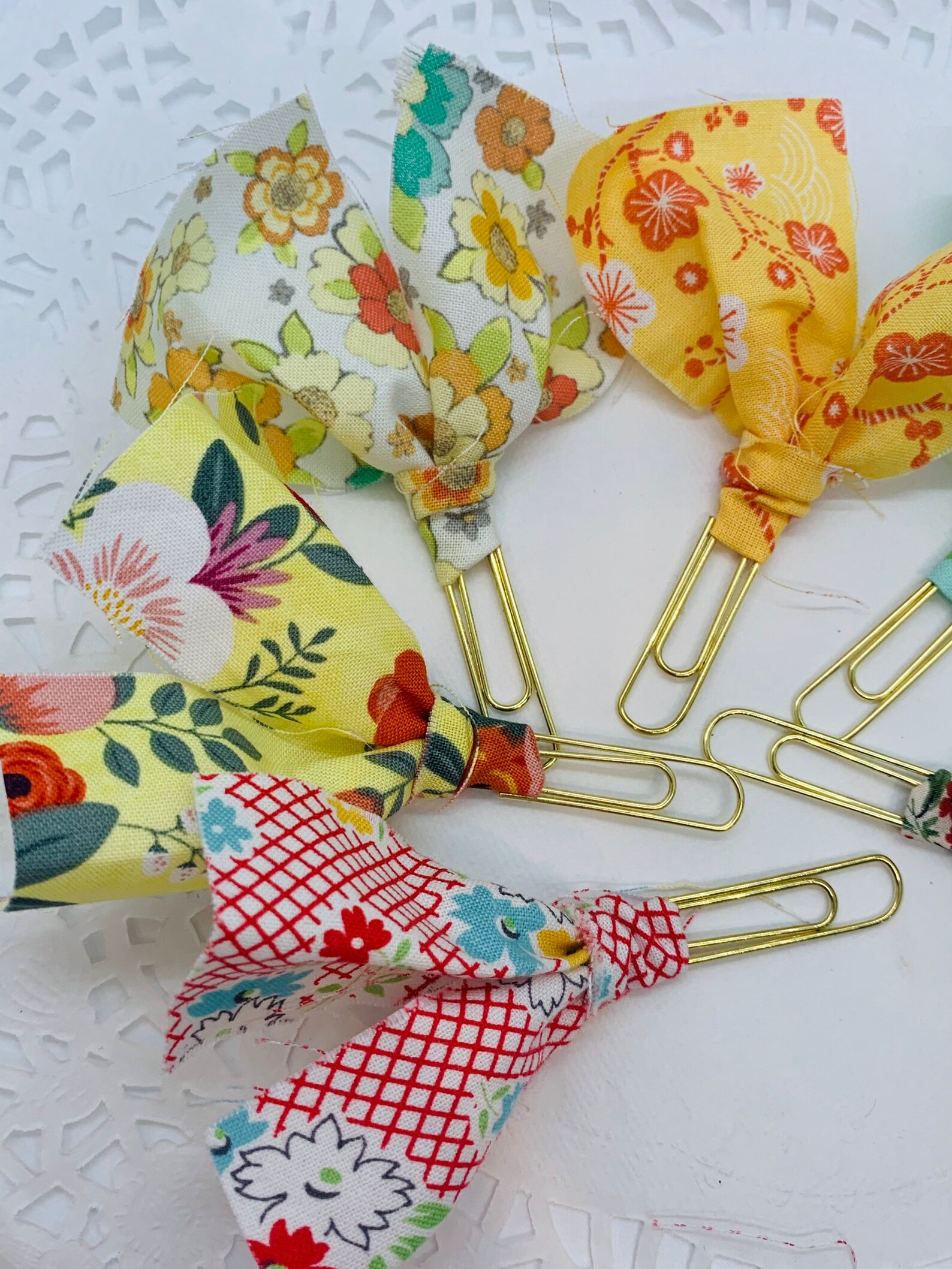 Set of 6 Flower Planner Clips. Junk Journal Clips. Summer - Etsy