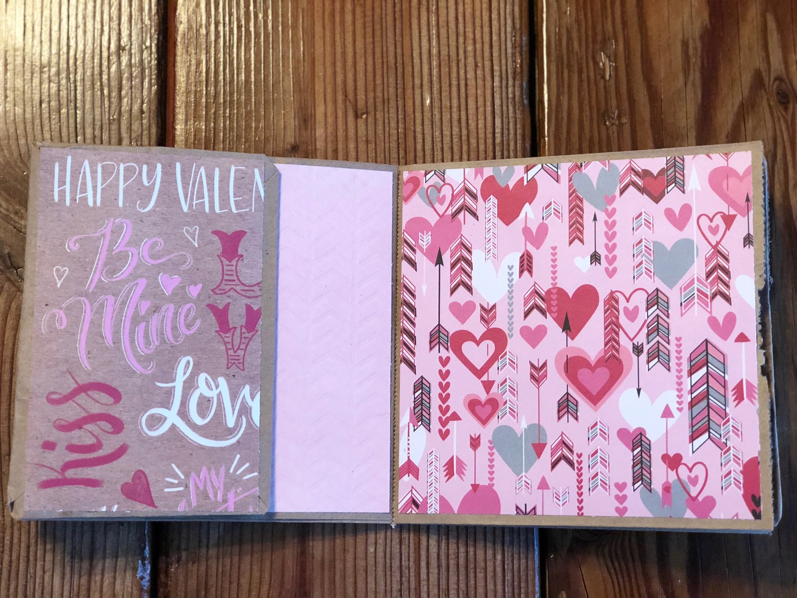Premade Valentine Paperbag Scrapbook Album. Valentine Junk | Etsy