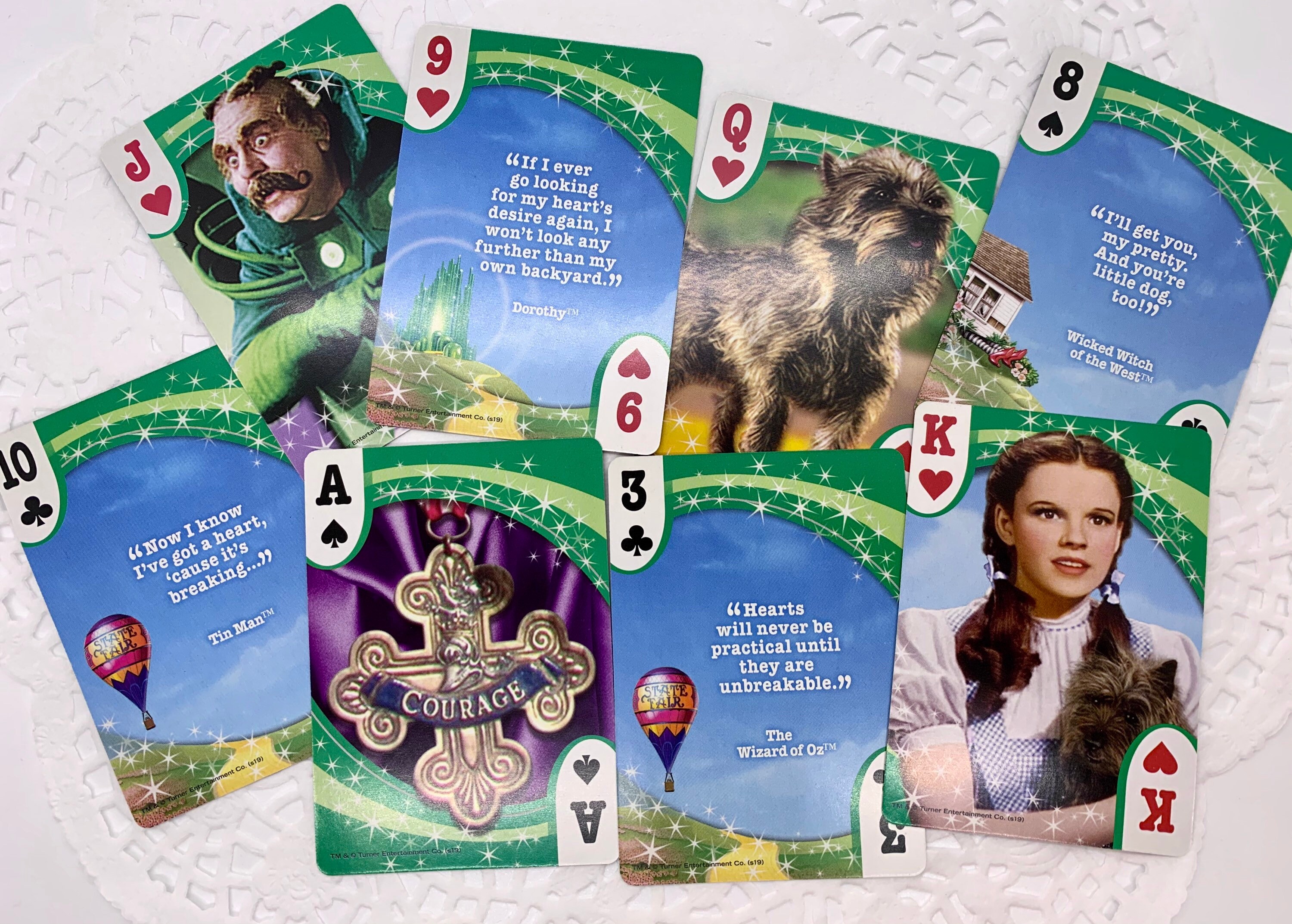 Set of 3 Individual Wizard of Oz Playing Cards. Movie | Etsy