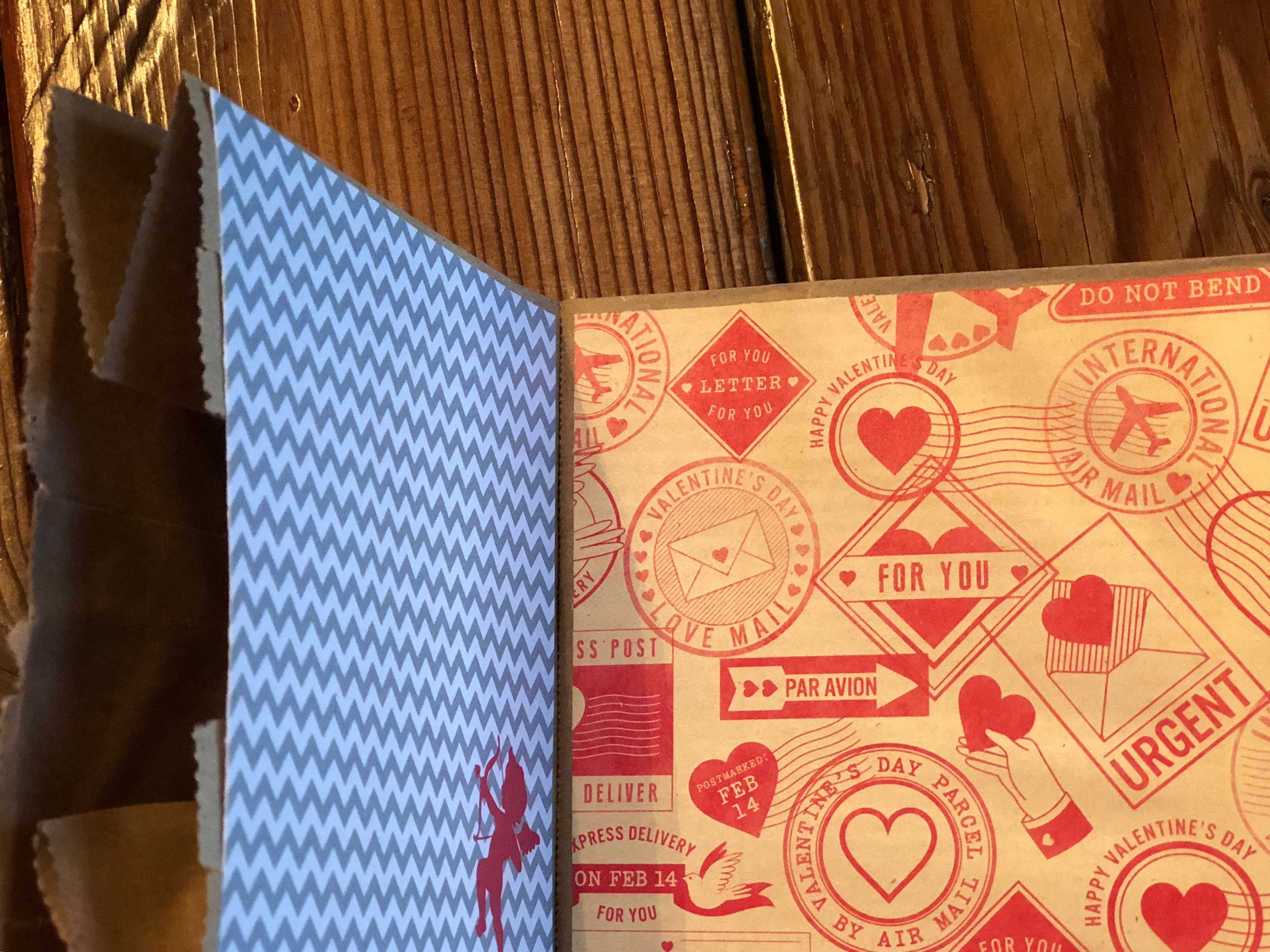 Premade Valentine Paperbag Scrapbook Album. Valentine Junk Journal ...