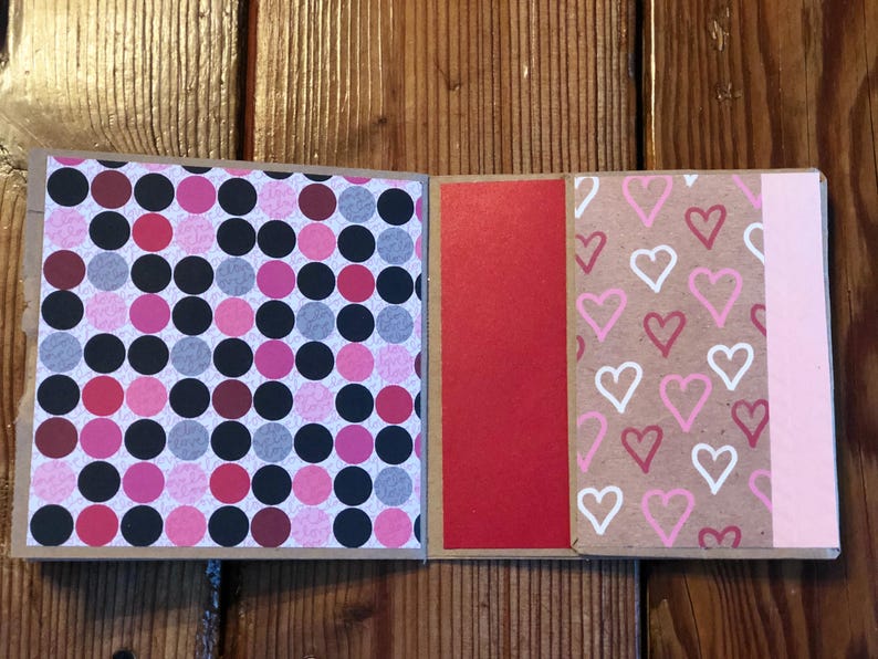 Premade Valentine Paperbag Scrapbook Album. Valentine Junk Journal ...