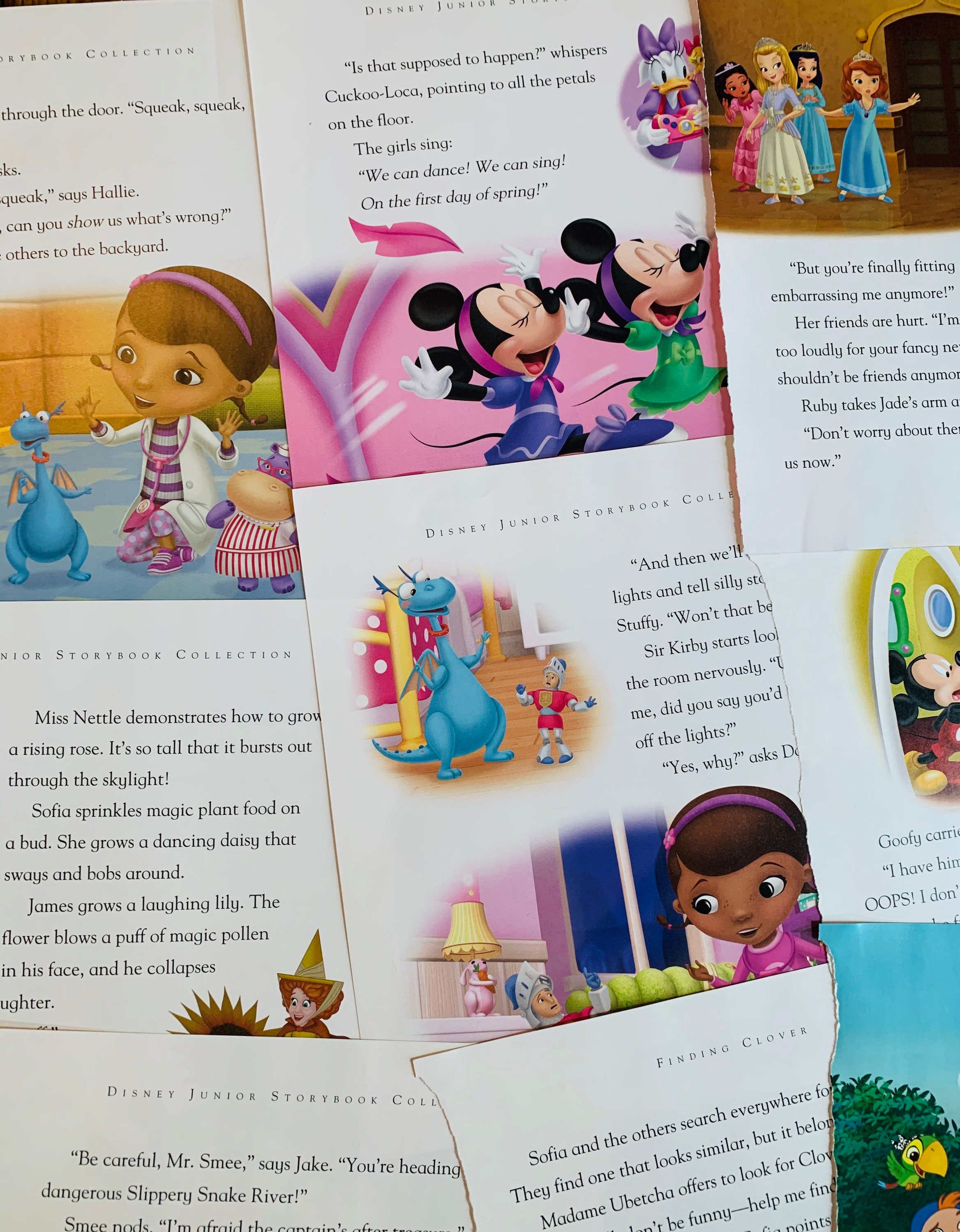 10 Mixed Lot of Children's Book Pages. Mixed Media Embellishments. Book ...