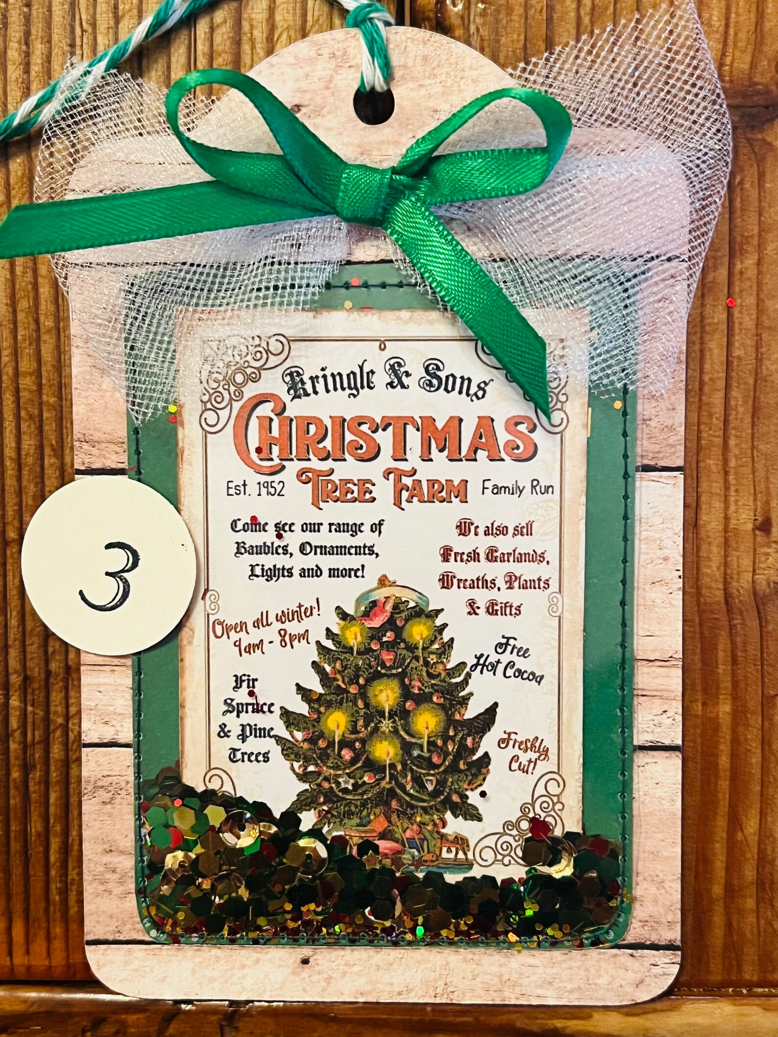 Handmade Christmas Shaker Tags. Paper Ephemera. Gift Tags. Paper Craft ...