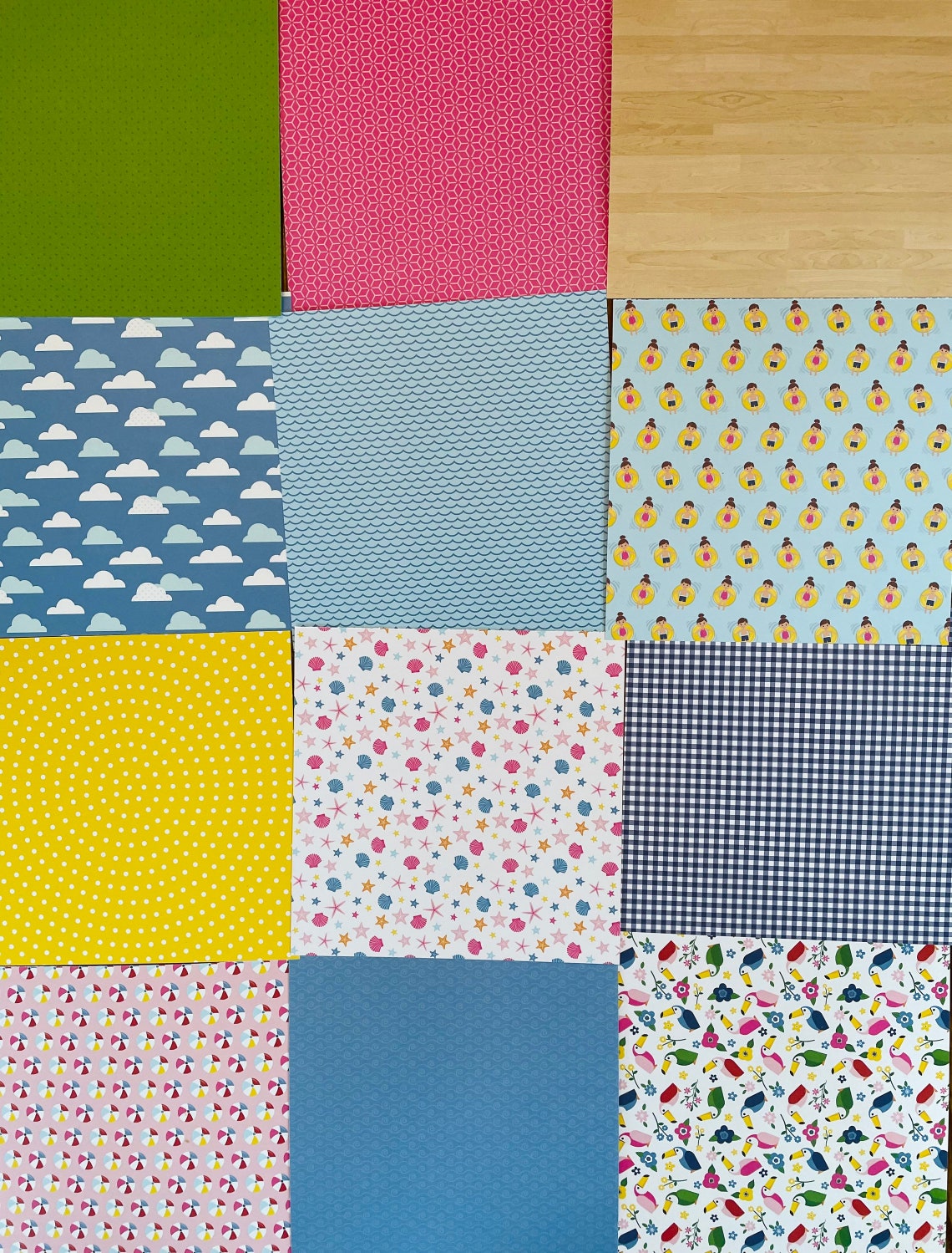 FUN Summer Paper Pack Vacation/pool Paper Pieces. Junk - Etsy