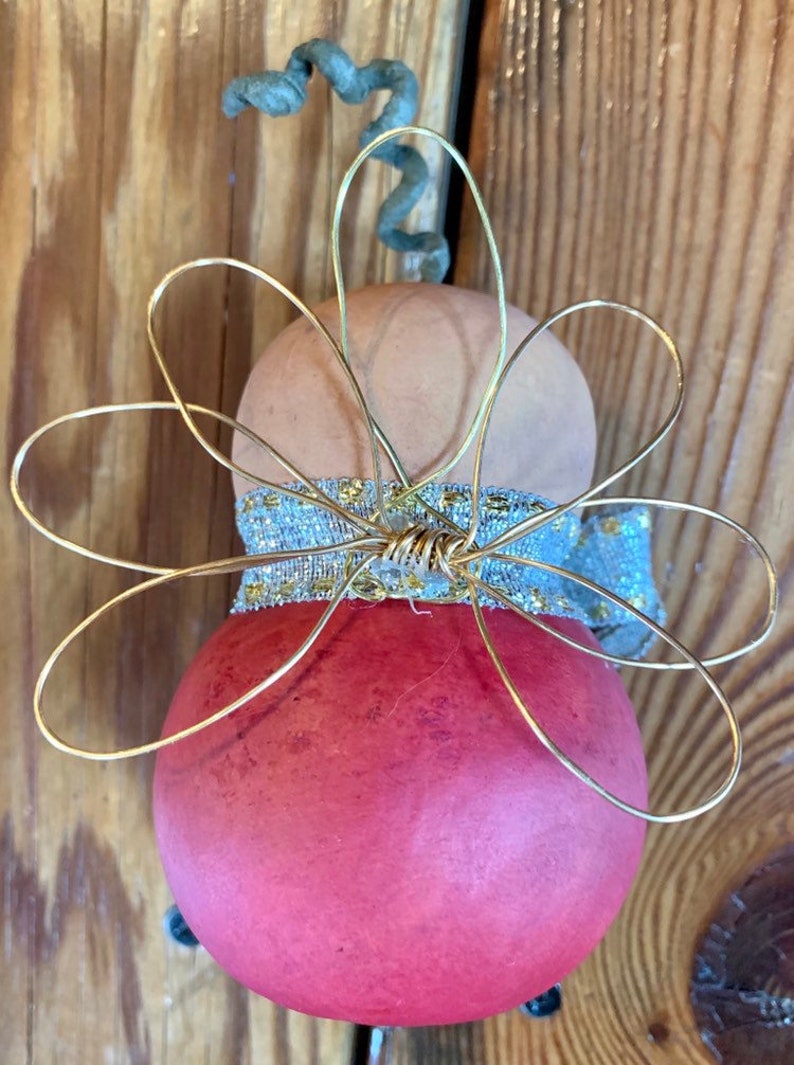 Dried Gourd Angel Dried Gourd Christmas Decor Angel Etsy