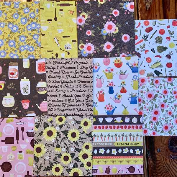 Kitchen Themed Scrapbook Paper - Etsy