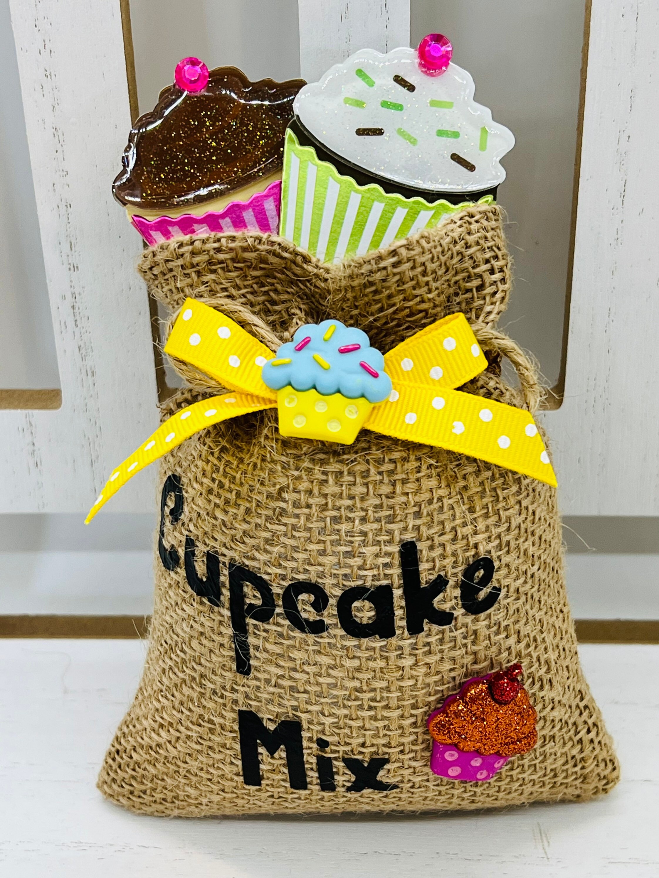 Mini Burlap Sack. Farmhouse Decor. Tiered Tray Accent. Table - Etsy