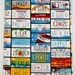 LICENSE PLATE Book Cover. Fabric Softcover Journal Cover. Planner Cover ...