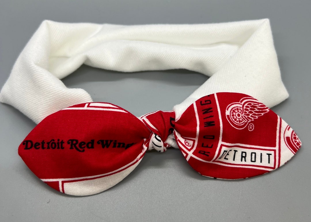 Red Wings Stretch Athletic Cheer Headband. Football Bow. Baby - Etsy