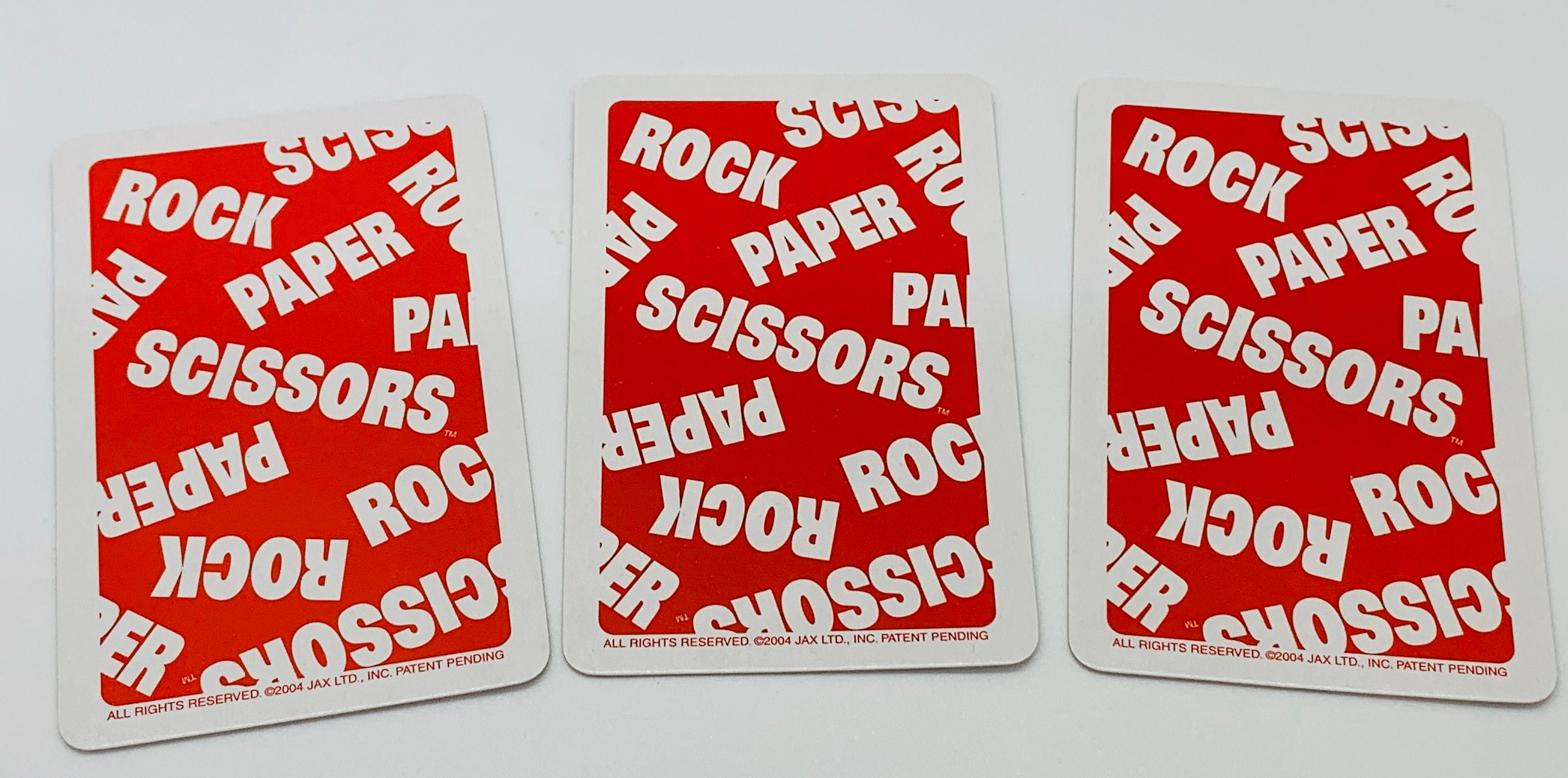 Set of 3 Individual Rock Paper Scissors Playing Cards. - Etsy