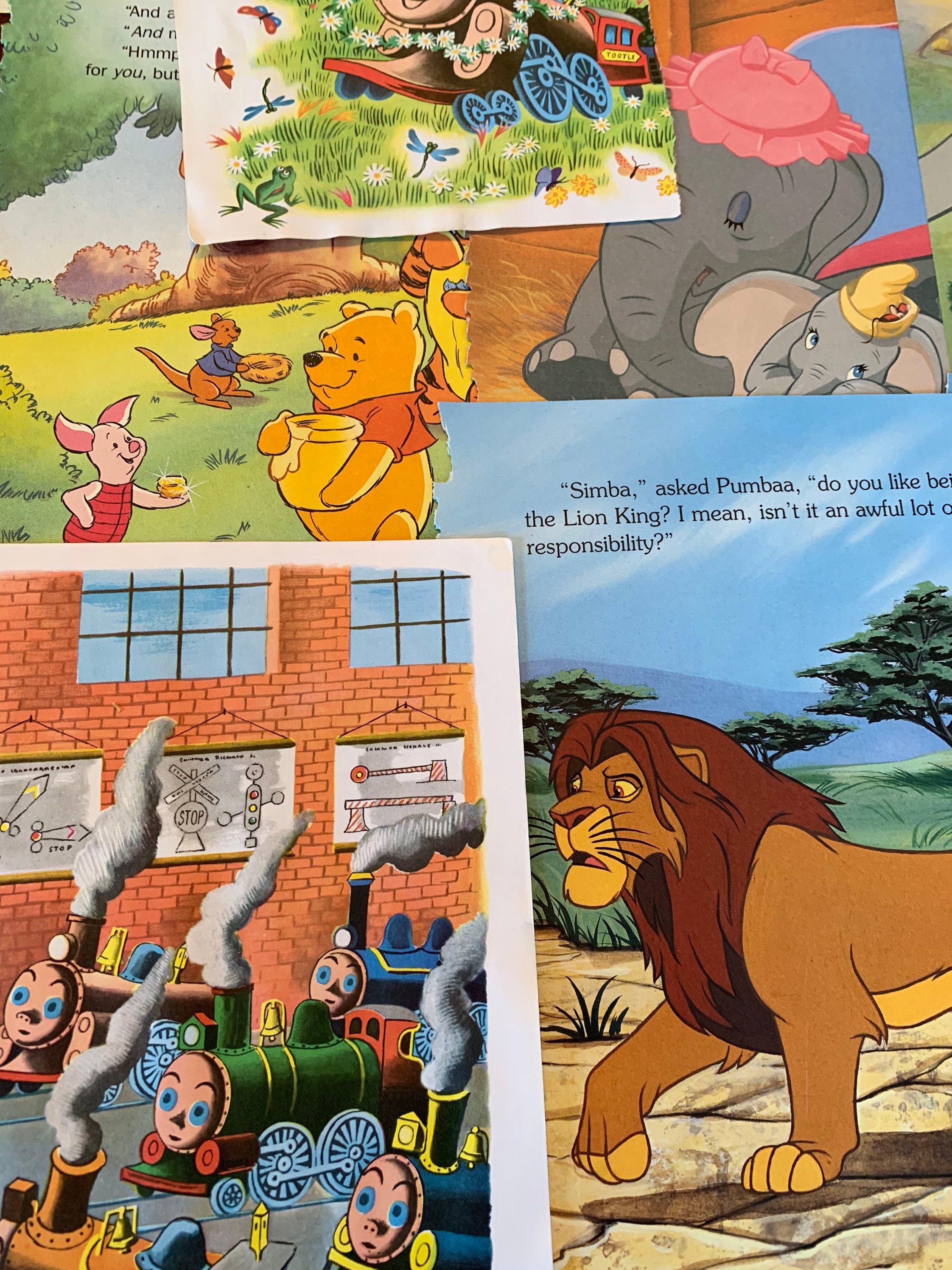 10 Mixed Lot of Children's Book Pages. Mixed Media | Etsy