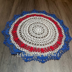 Handmade Crochet Doily, Eagle and Star, 4th of July, Home Decor - Etsy