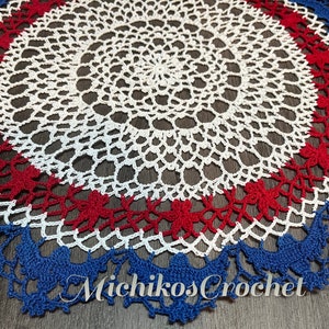 Handmade Crochet Doily, Eagle and Star, 4th of July, Home Decor - Etsy