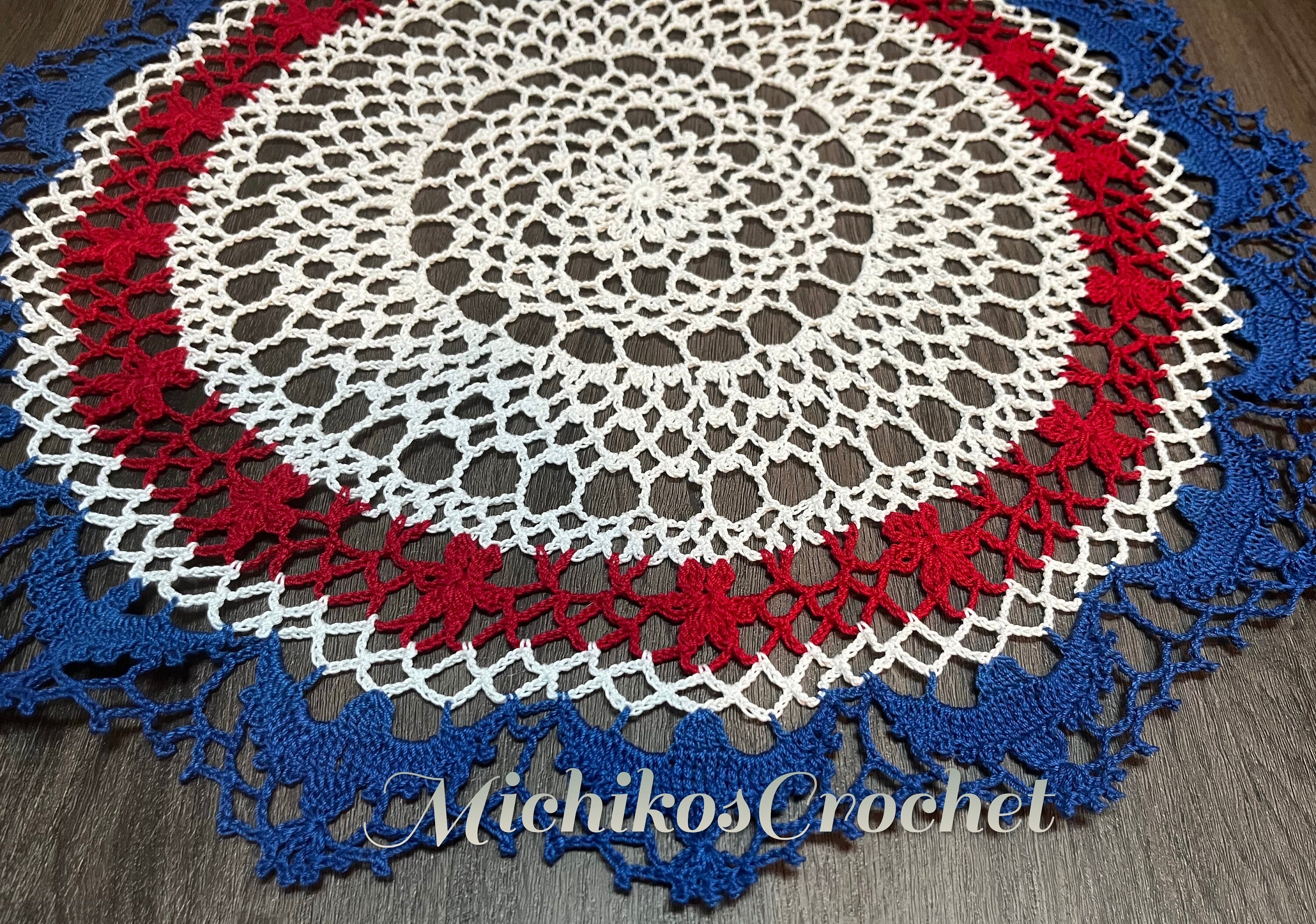 Handmade Crochet Doily, Eagle and Star, 4th of July, Home Decor - Etsy