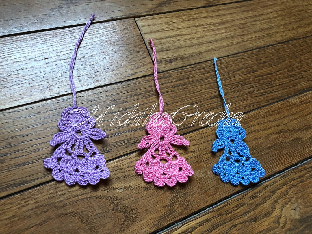 Angel Bookmark, Ornament, Charm, Handmade Crochet Lace, Appliqué - Etsy