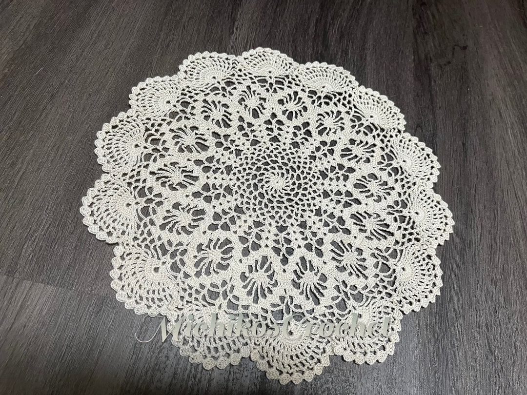 Handmade Crochet Natural Color Doily, Home Decor - Etsy