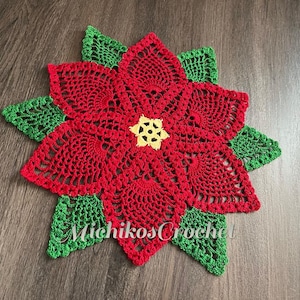 Handmade Crochet Christmas Doily, Home Decor, Holiday Gift - Etsy