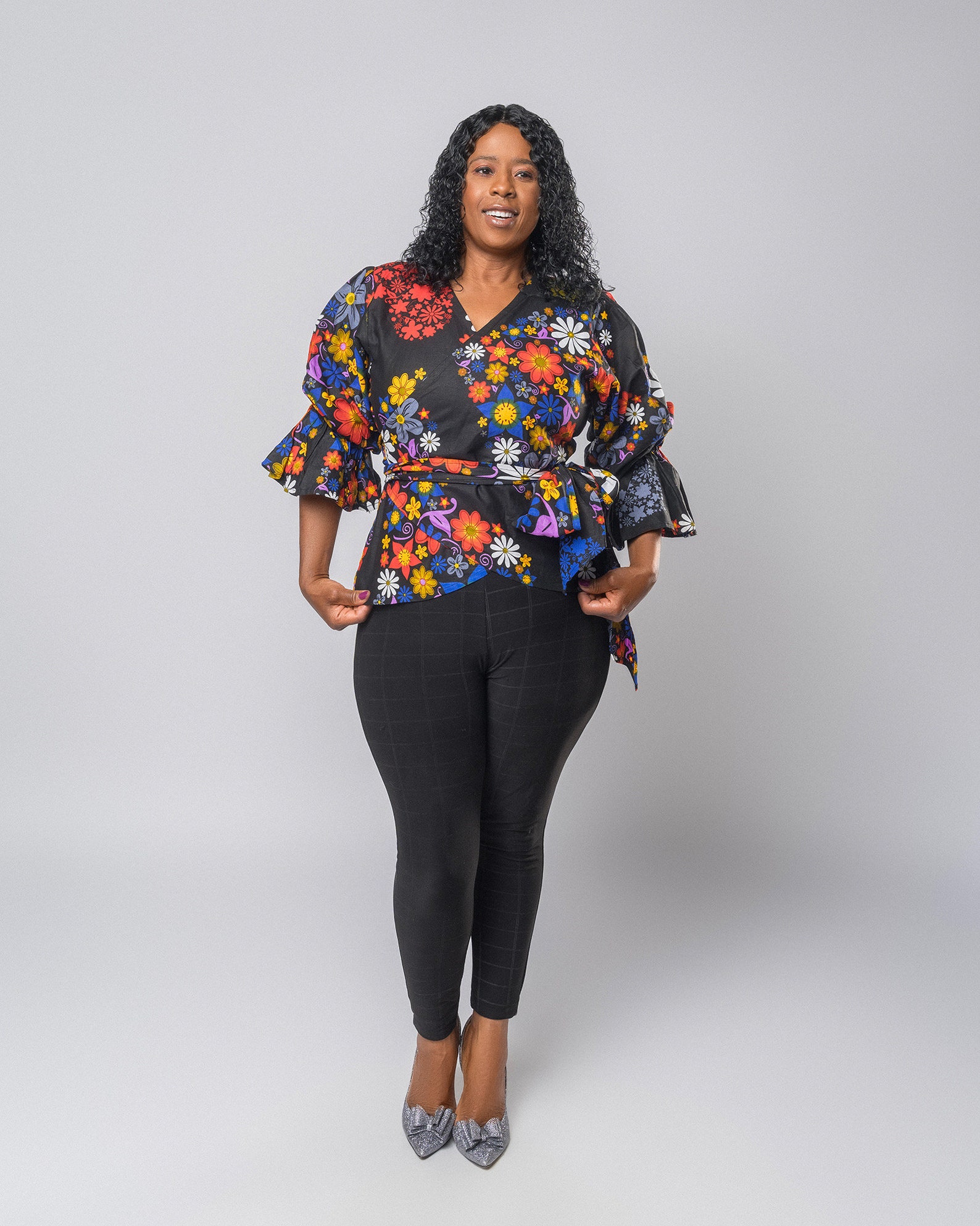 Tema Floral Wrap Top - Etsy