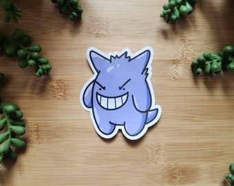 Gengar Vinyl Sticker Cute Kawaii 3 Inch Waterproof Decal Decorate ...