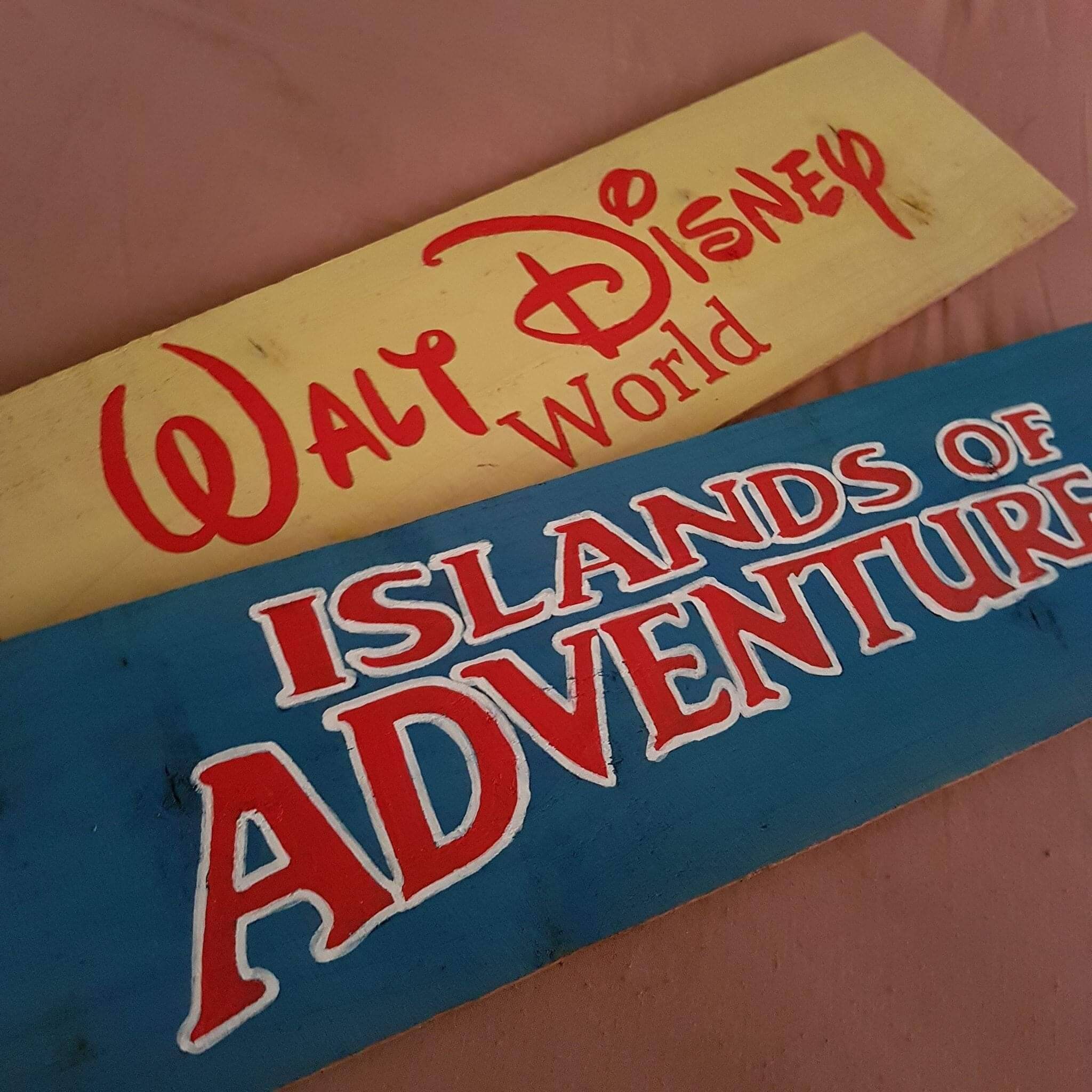 Disney Theme Park/ride Signpost Slats Wedding Table Names | Etsy UK