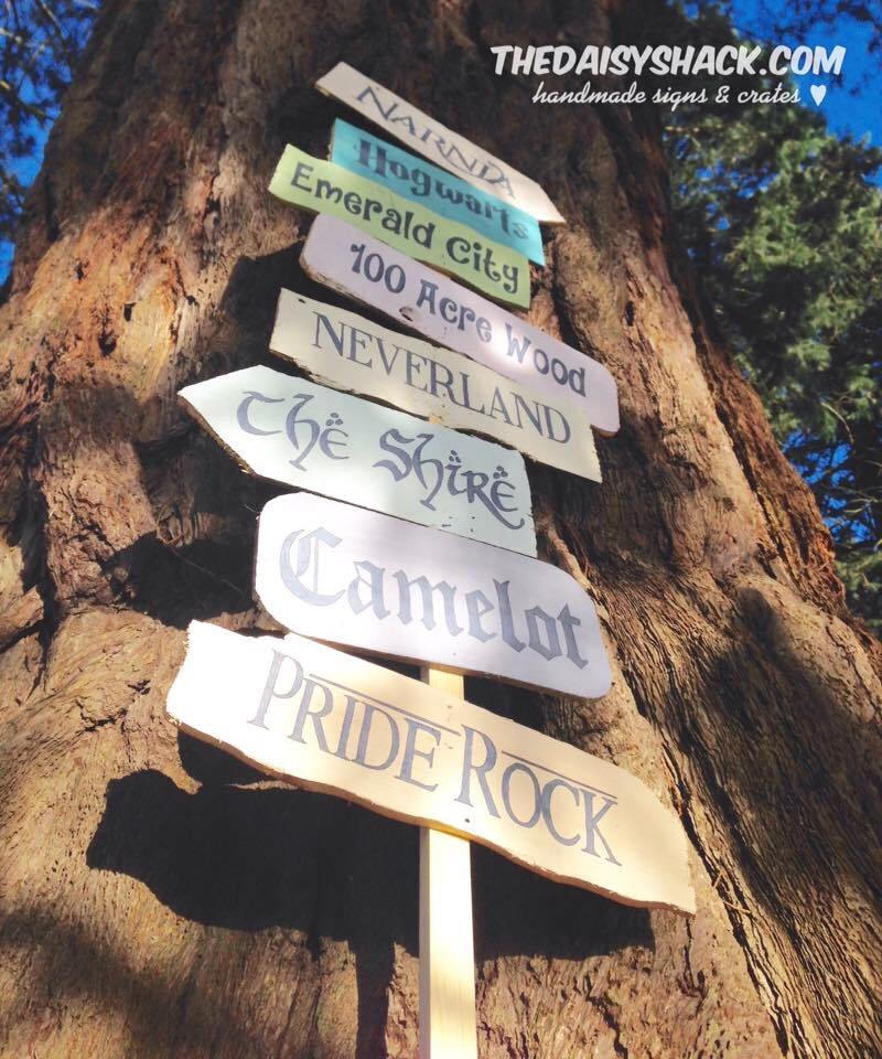 Disney Theme Park/ride Signpost Slats Wedding Table Names | Etsy UK