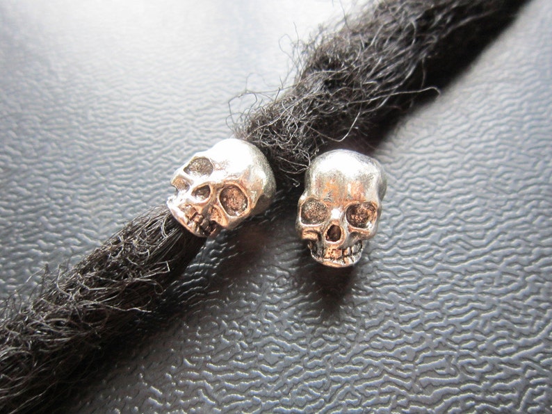 1PC Silver Skull Dreadlock Beads Dread Hair Braid Jewelry | Etsy