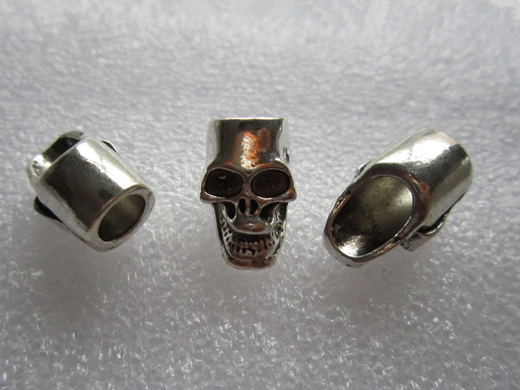 1PC Silver Skull Dreadlock Beads Dread Jewelry Making - Etsy