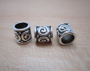 5PCS Silver Dreadlock Beads Dread Hair Braid Jewelry | Etsy