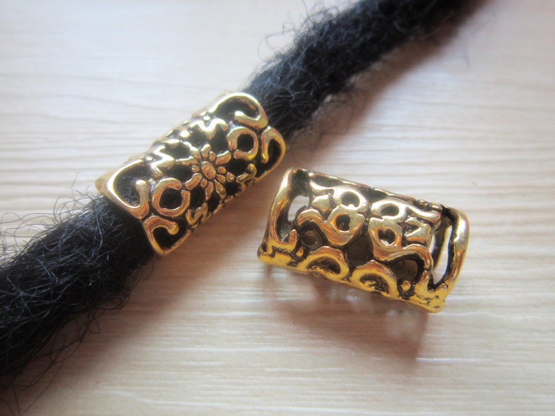 1PC Antique Gold Dreadlock Beads Dread Jewelrymaking - Etsy