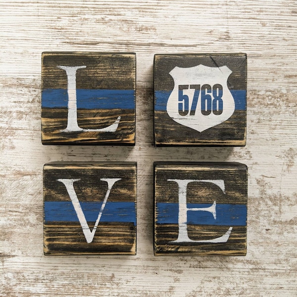 Thin Blue Line Decor - Etsy