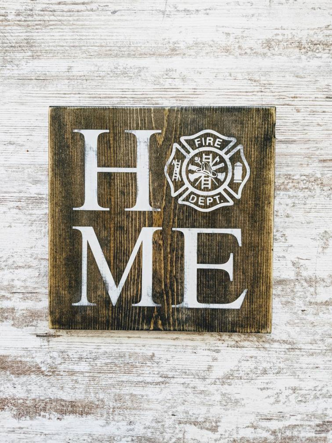 Firefighter Home Sign. Firefighter Home Decor. Firefighter Gift. Thin ...