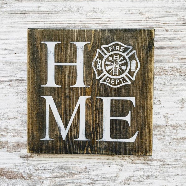 Firefighter Home Sign - Etsy