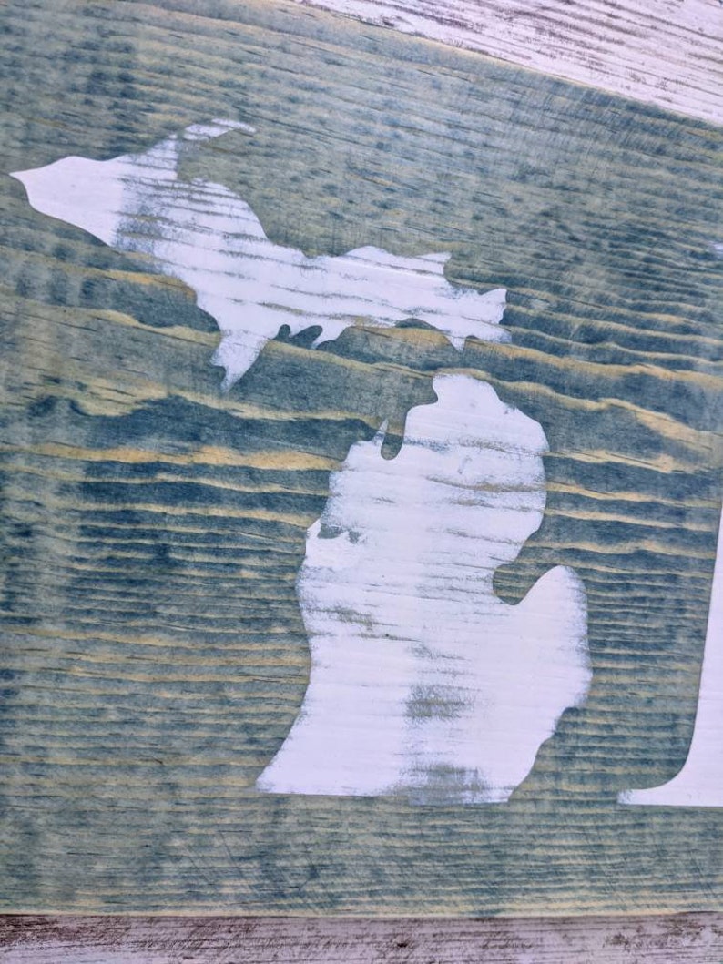 Michigan Home Sign. Michigan Home Decor. Michigan Home Poster. | Etsy