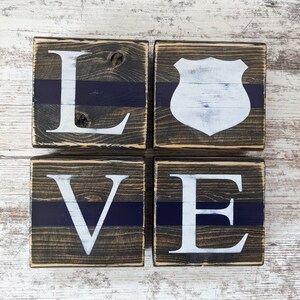 Police Officer Blocks. Police Blocks. Police Officer Gift. Law - Etsy