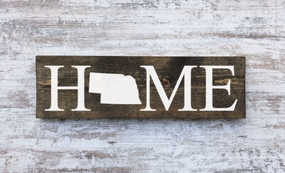 Nebraska Home Sign. Nebraska Home Decor. Nebraska Home Poster ...