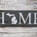 Michigan Home Sign. Michigan Home Decor. Michigan Home Poster. - Etsy