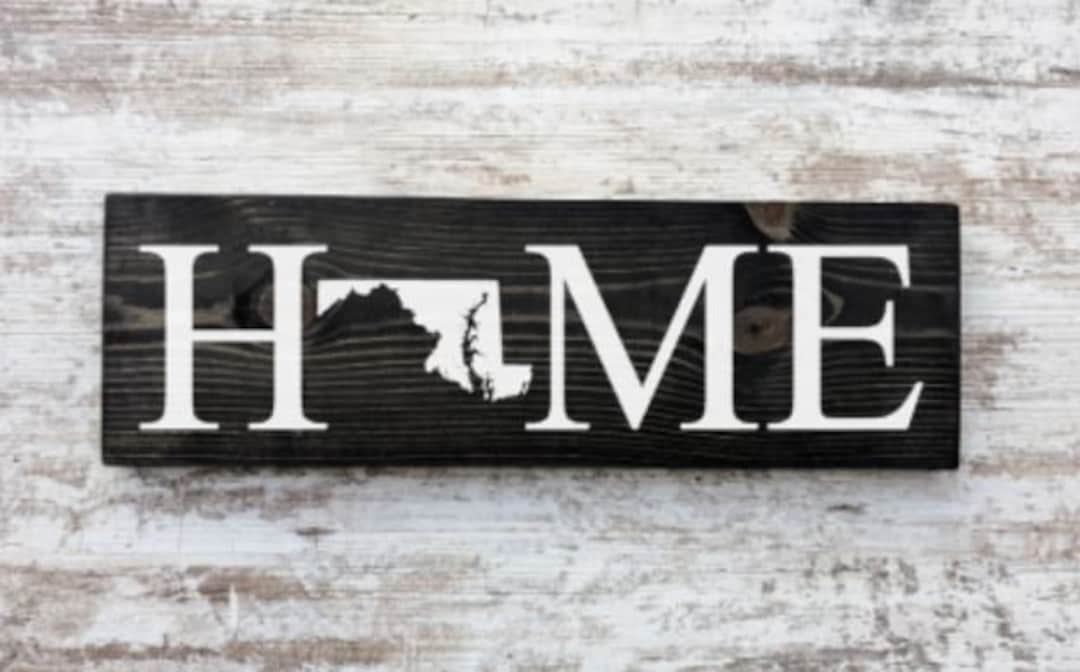 Maryland Home Sign. Maryland Home Decor. Maryland Home Poster ...