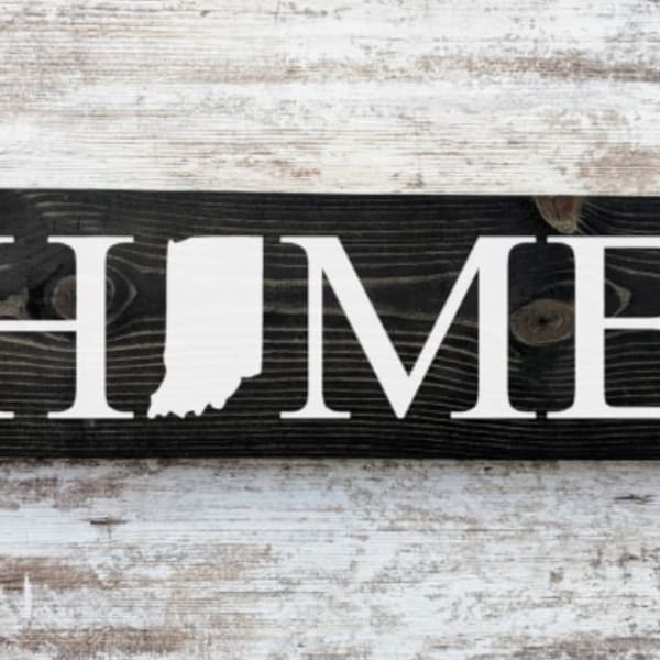 Indiana Home Sign - Etsy