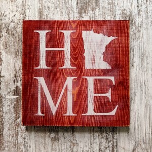 Minnesota Home Sign. State Home Decor. Rustic Home Sign. Rustic Home ...