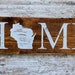 Wisconsin Home Sign. Wisconsin Home Decor. Wisconsin Art. Rustic Home ...